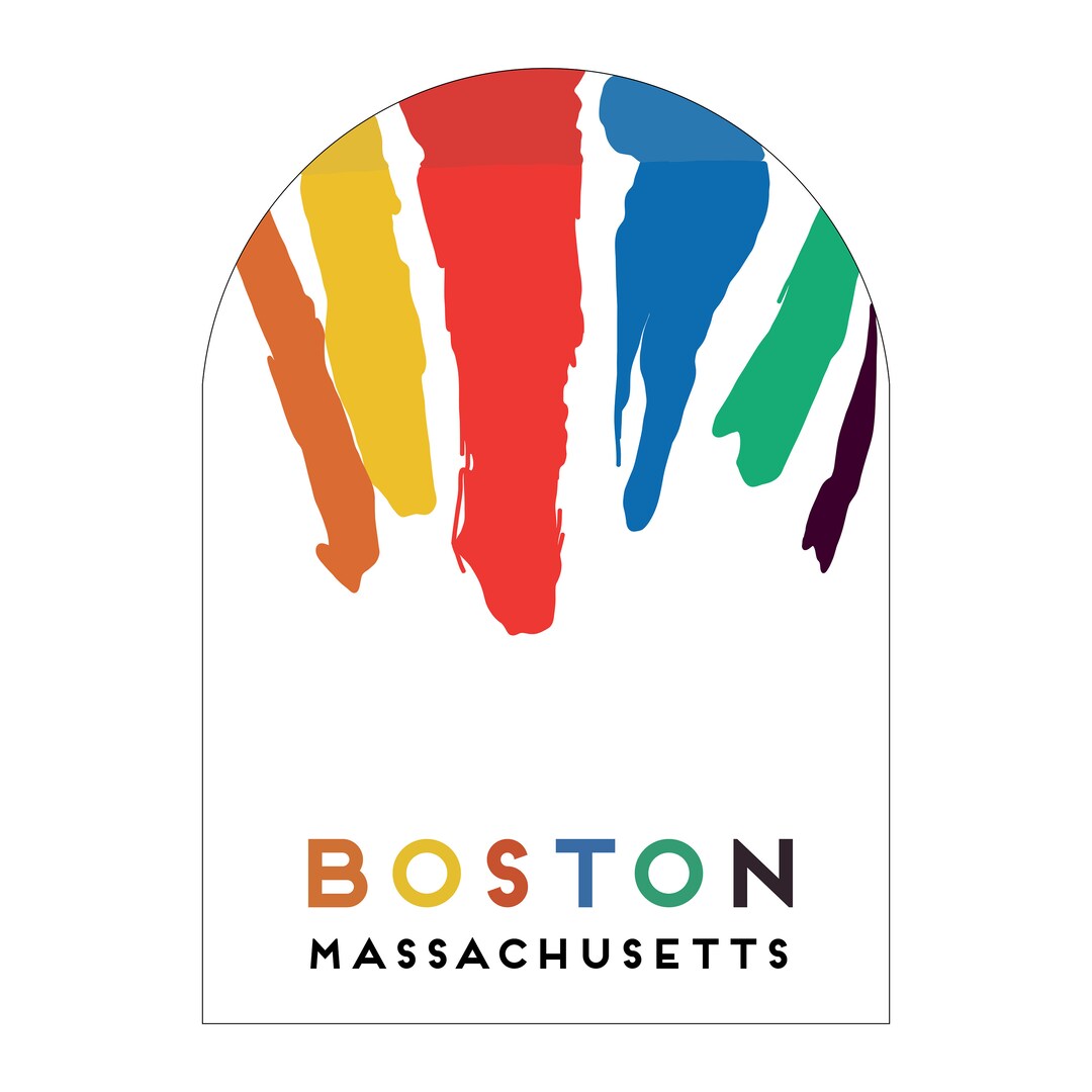 Boston Arch Rainbow Greeting Card/postcard - Etsy