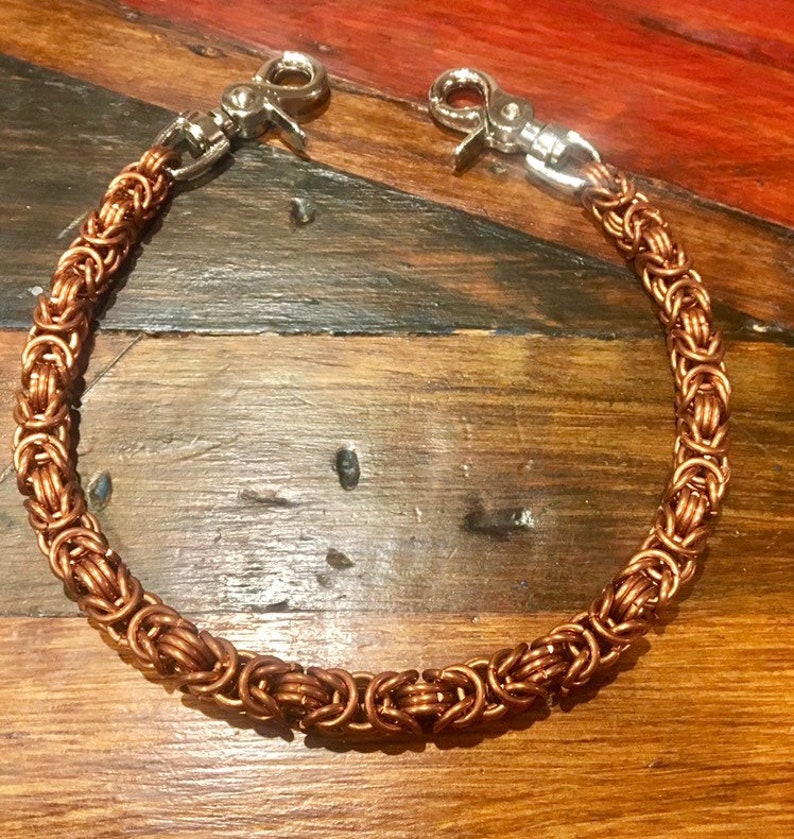 BYZANTINE Chainmaille Weave Wallet Chain - Etsy