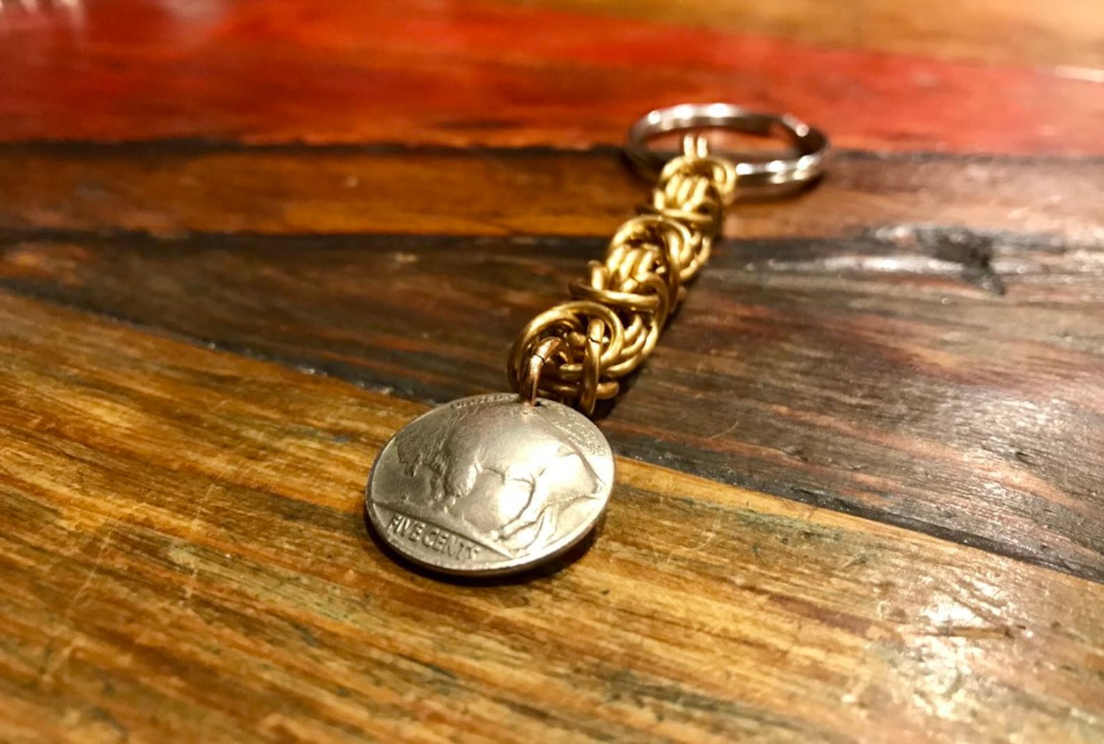 Buffalo Nickel Keychain - Etsy