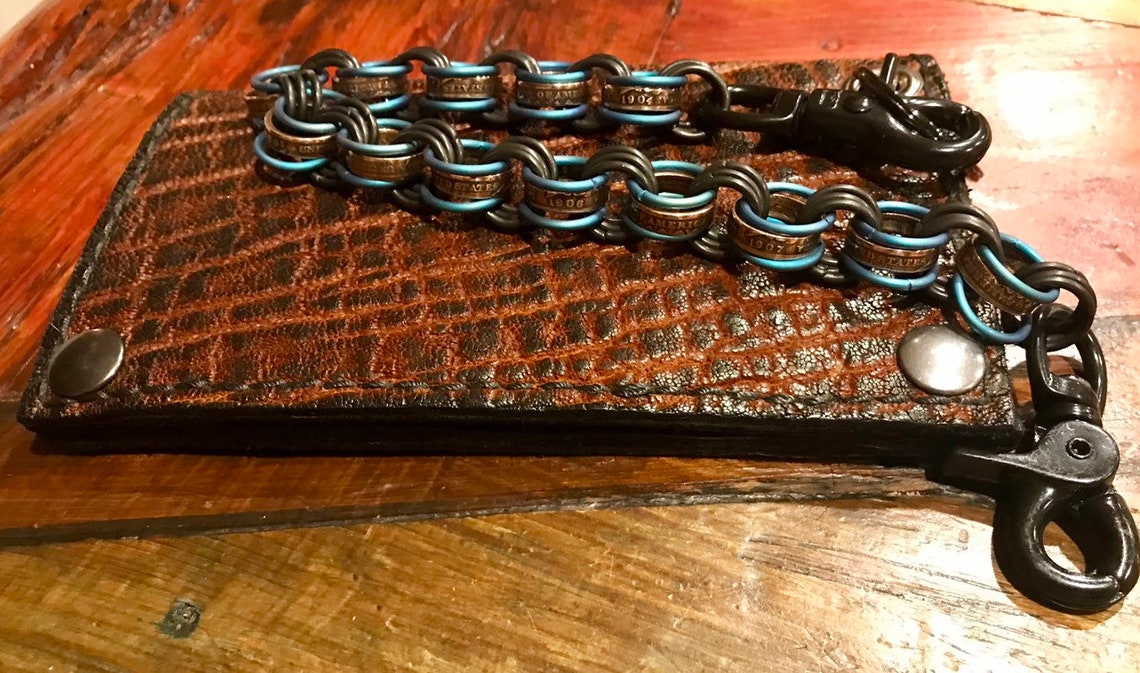 Indian Head Penny Titanium Wallet Chain - Etsy
