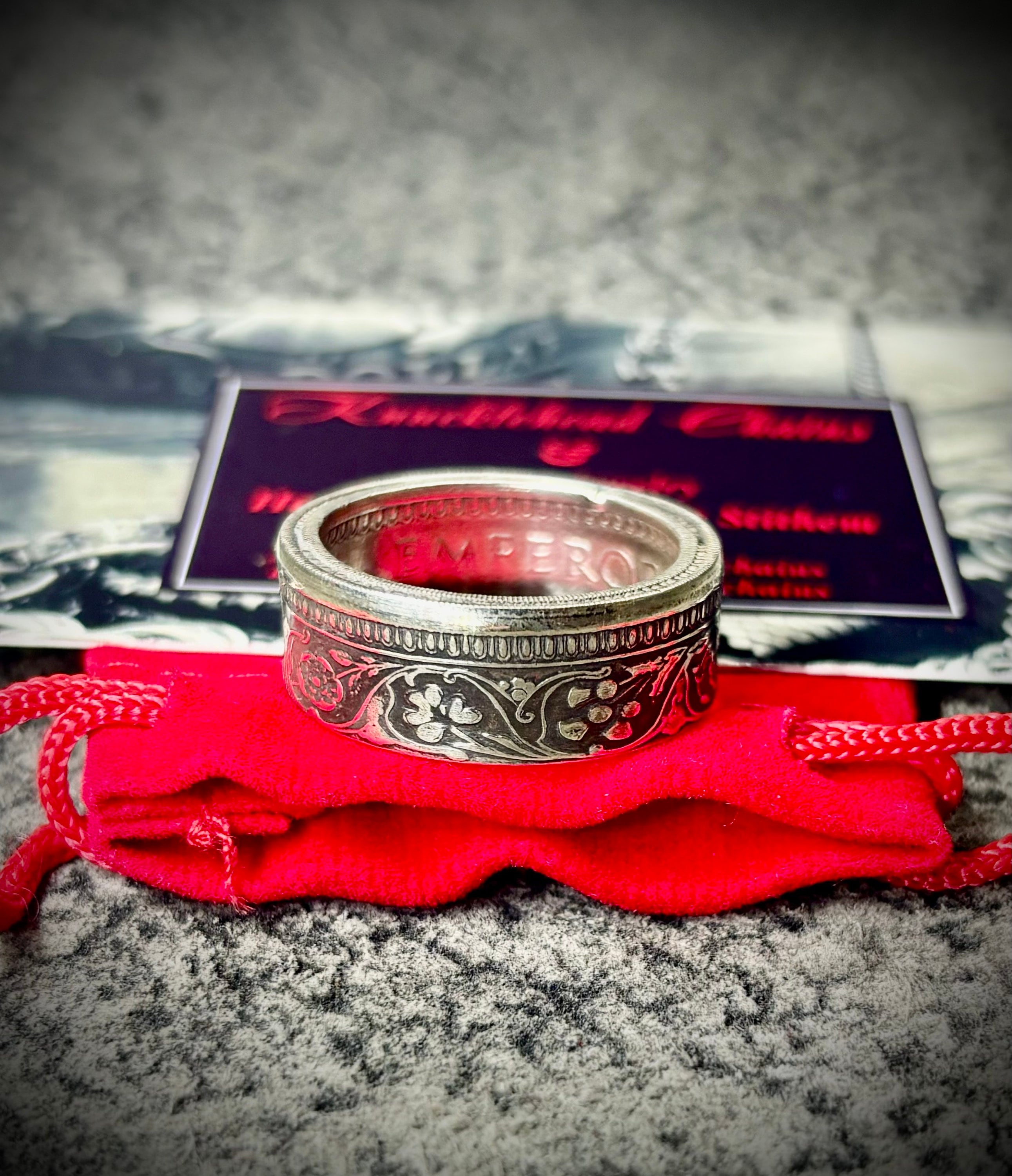 Silver One Rupee Coin Ring - Etsy