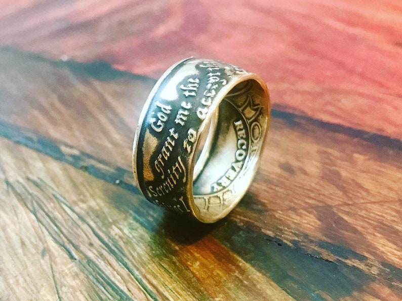 Serenity Prayer Coin Ring - Etsy