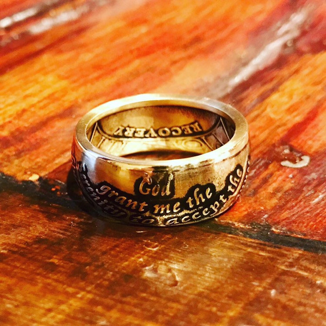 Serenity Prayer Coin Ring - Etsy