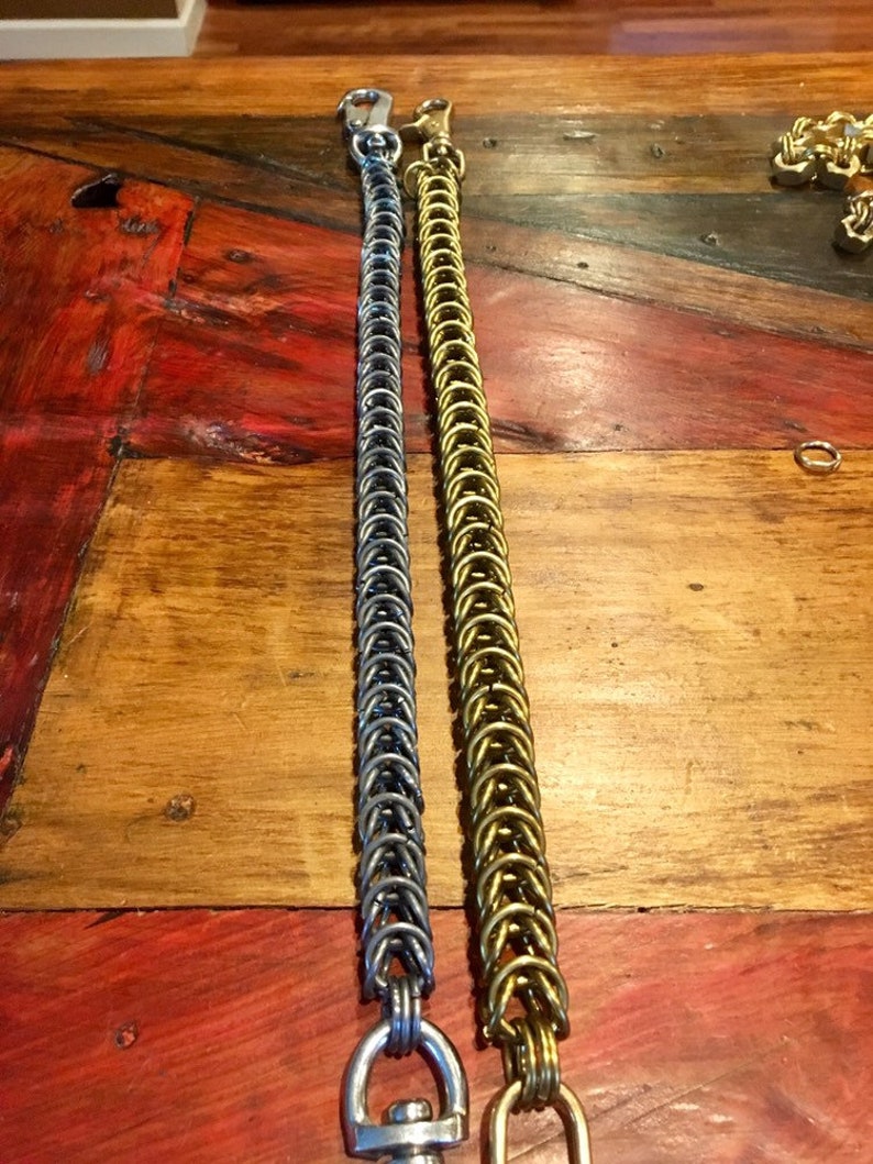KNUCKLE-UP (box Chainmaille Weave) Wallet Chain - Etsy