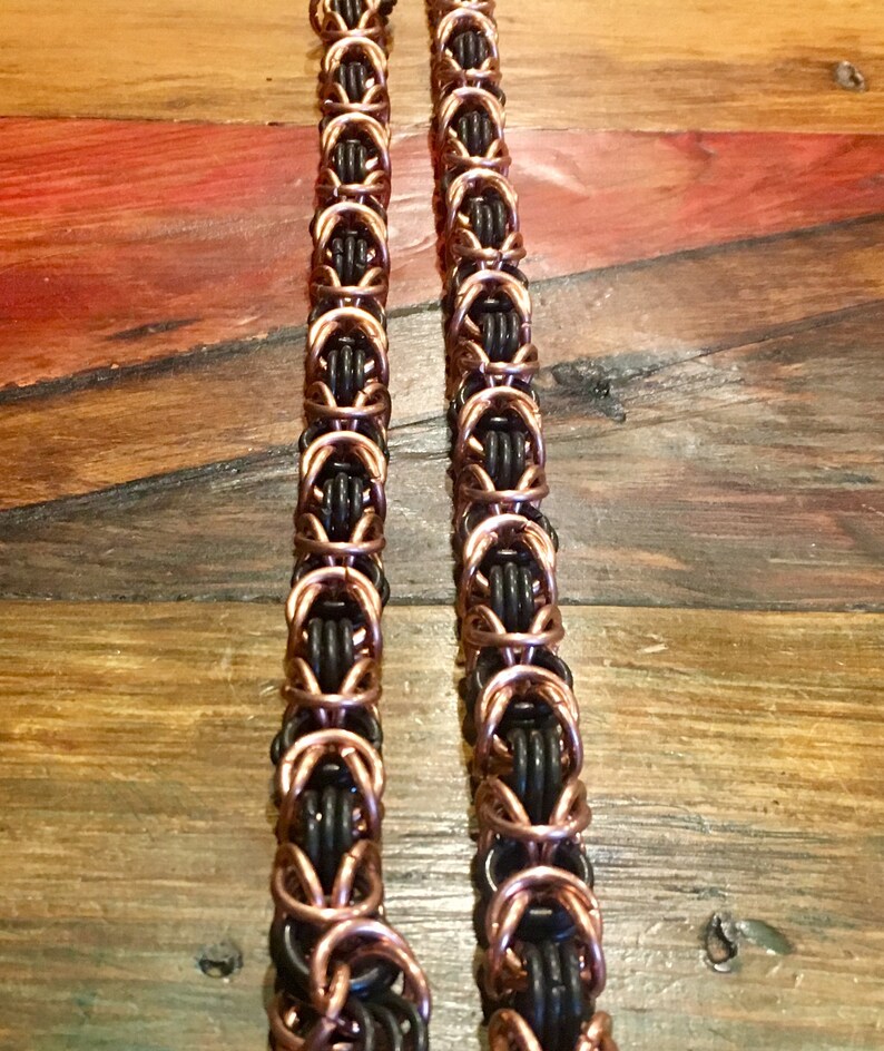 BYZANTINE Chainmaille Weave Wallet Chain - Etsy