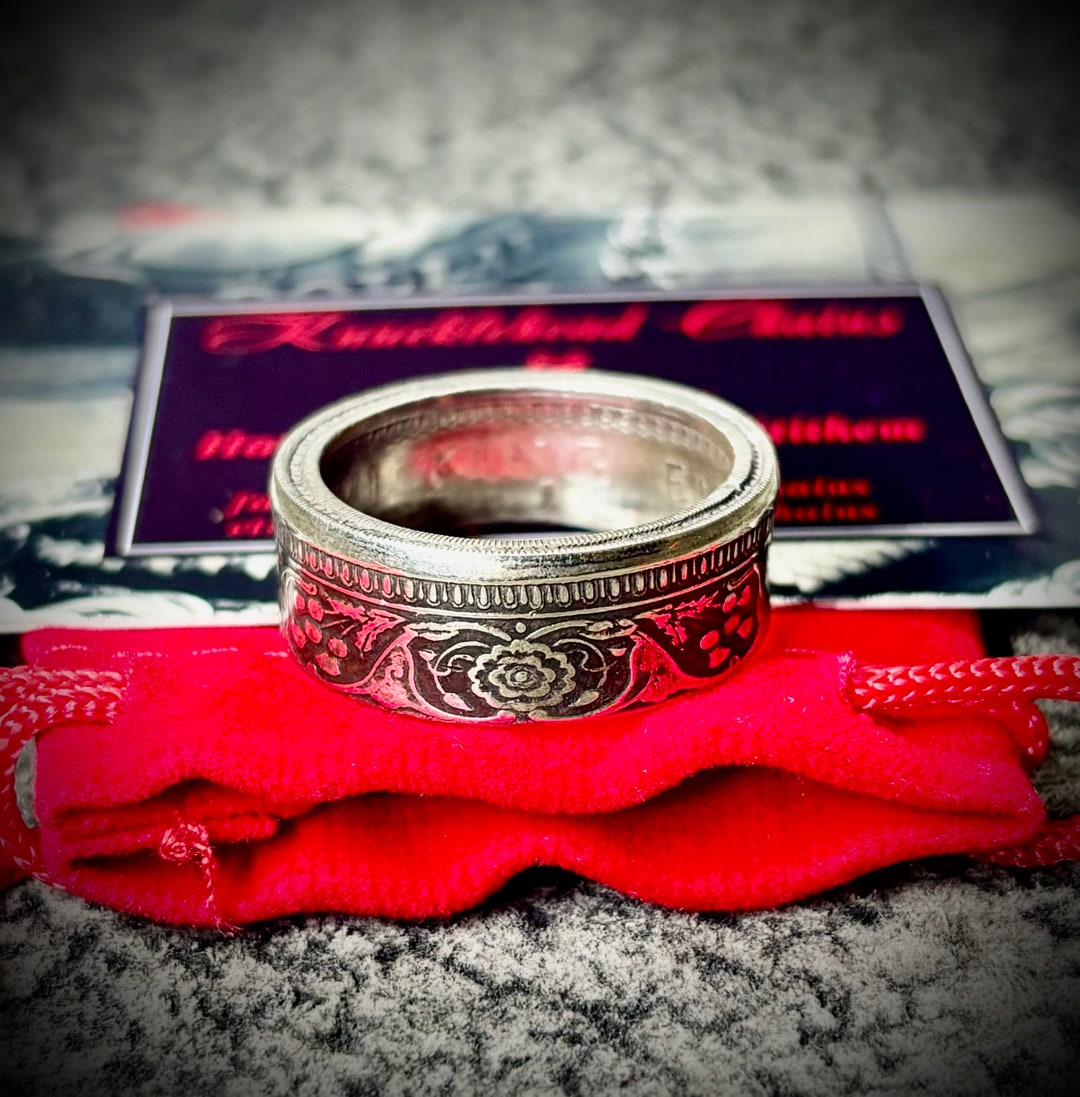 Silver One Rupee Coin Ring - Etsy