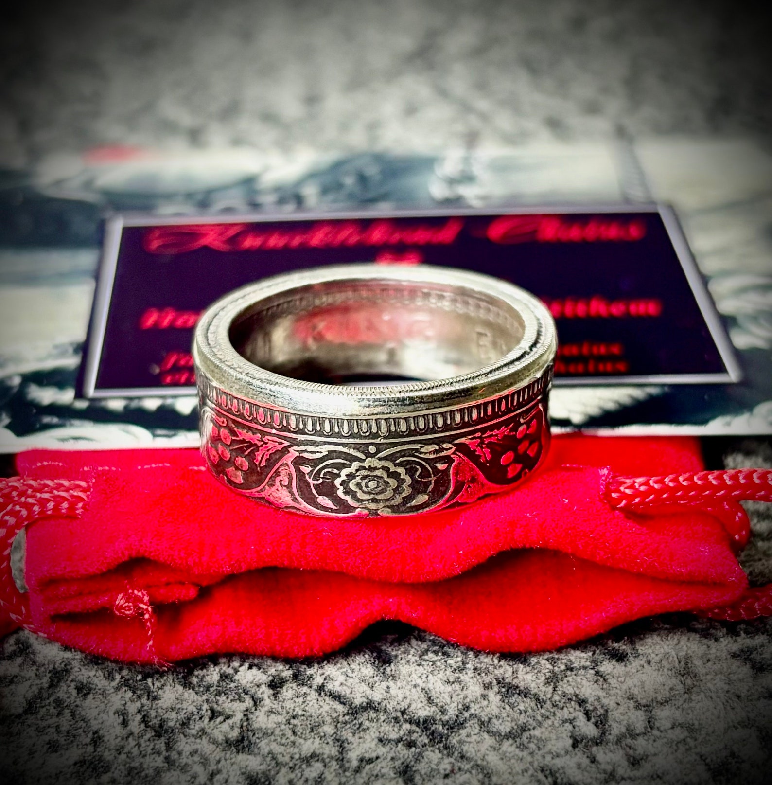 Silver One Rupee Coin Ring - Etsy