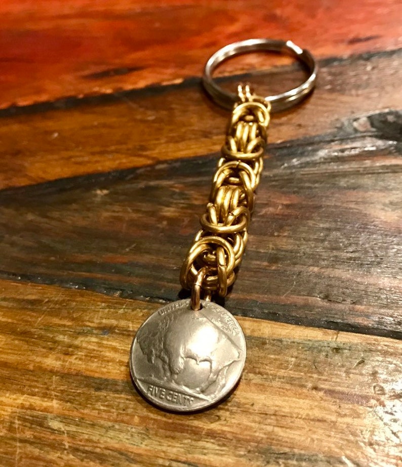 Buffalo Nickel Keychain - Etsy