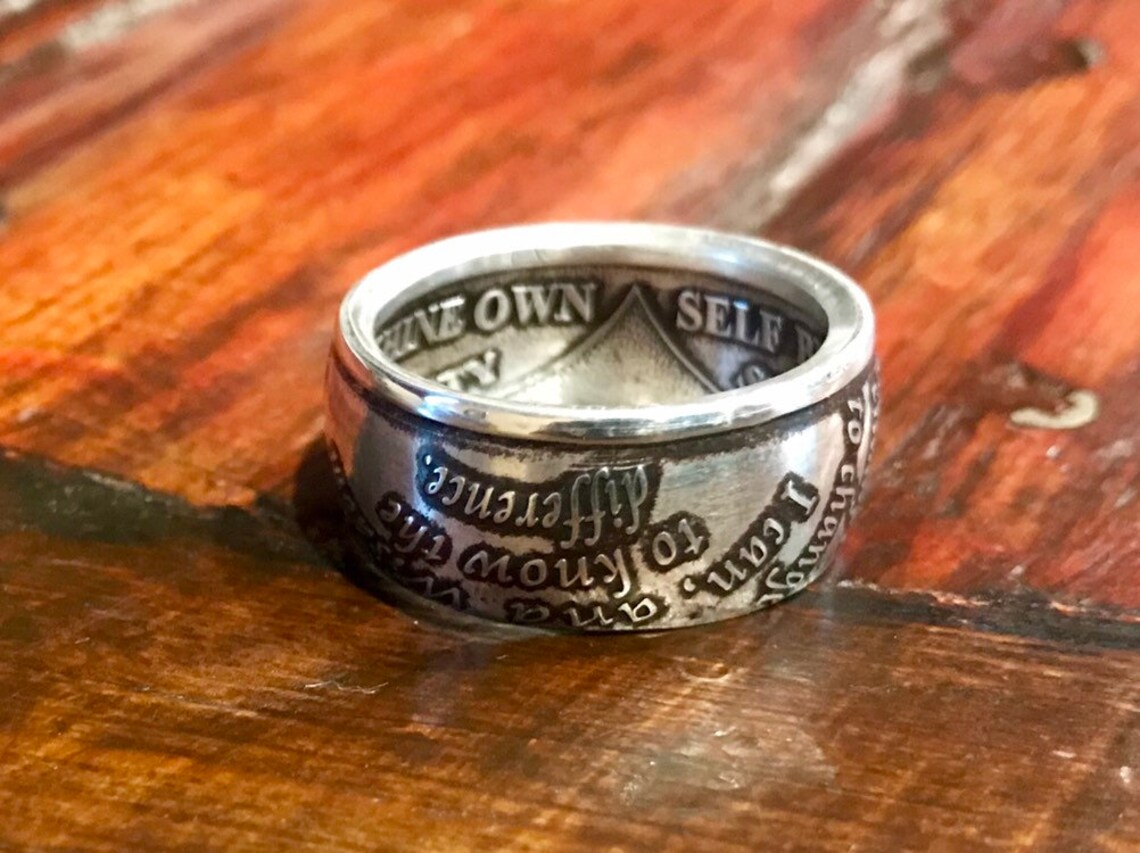 Silver Serenity Prayer Ring - Etsy