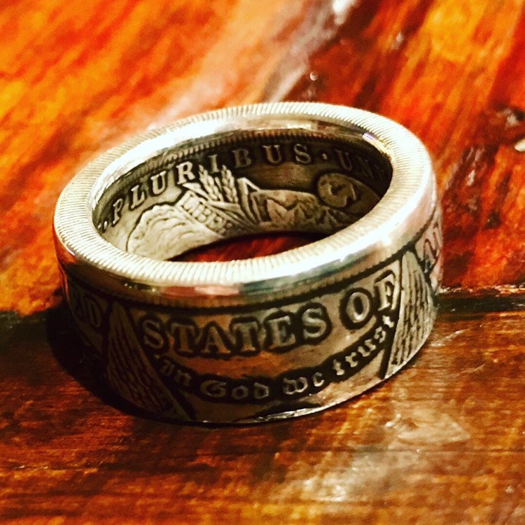 Morgan Silver Dollar Coin Ring - Etsy