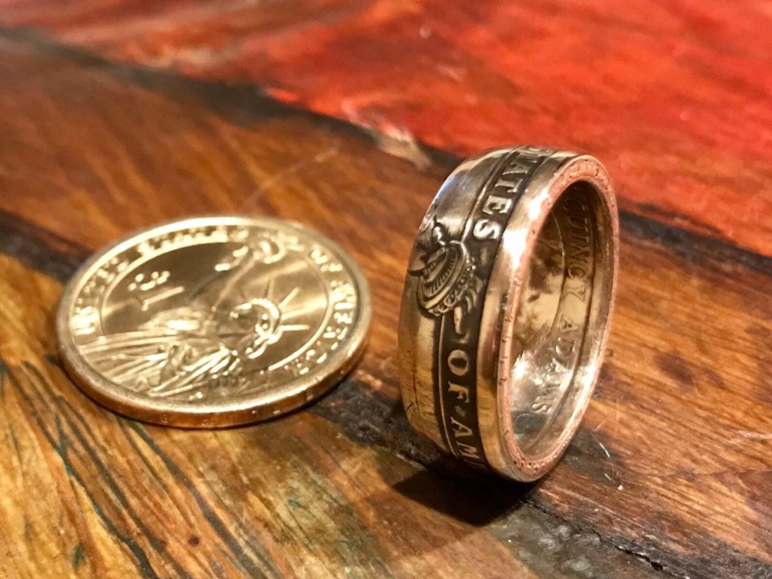 One Dollar Presidential Coin Ring - Etsy