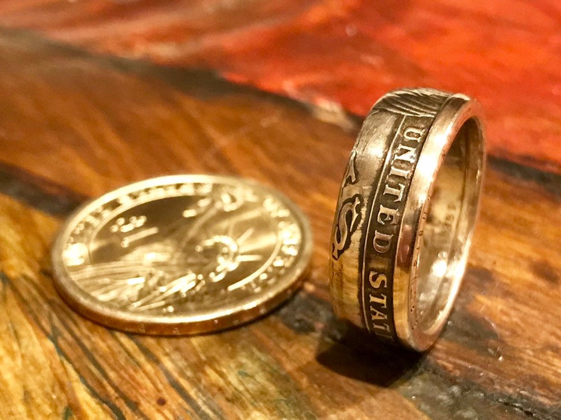 One Dollar Presidential Coin Ring - Etsy