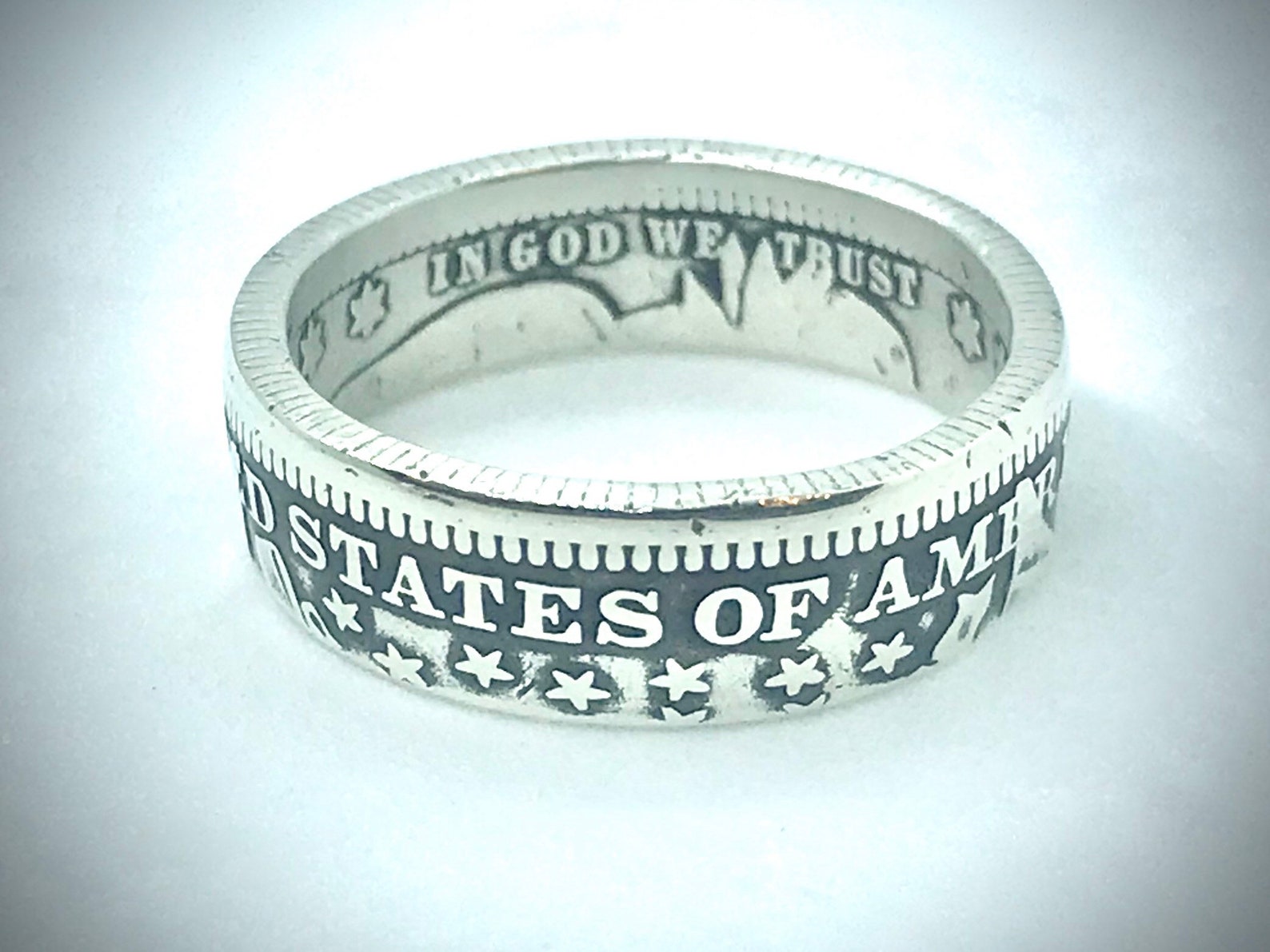 Barber Quarter Dollar Coin Ring - Etsy