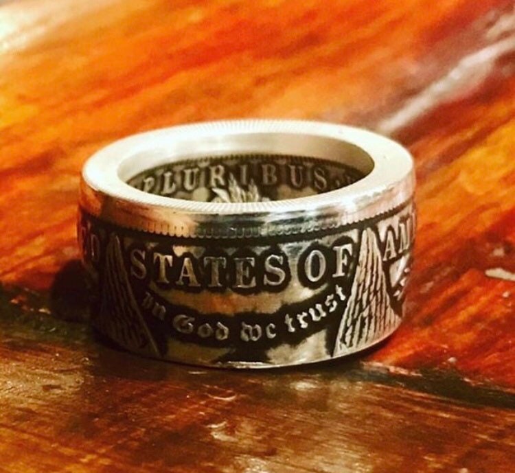 Morgan Silver Dollar Coin Ring - Etsy