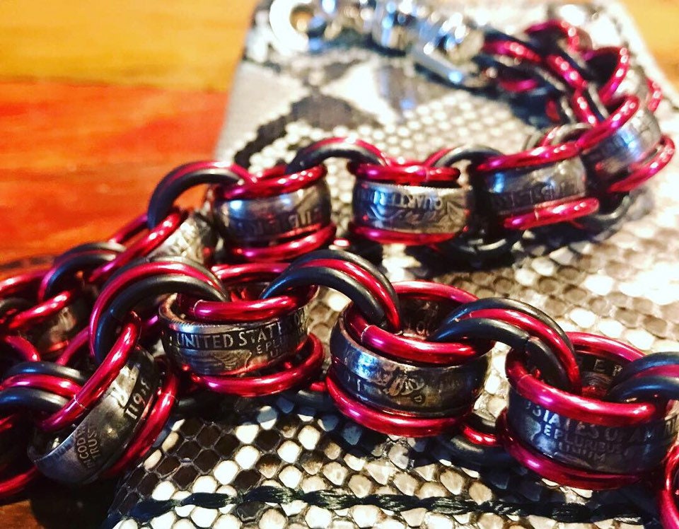 Black and Red Dead Presidents Wallet Chain - Etsy