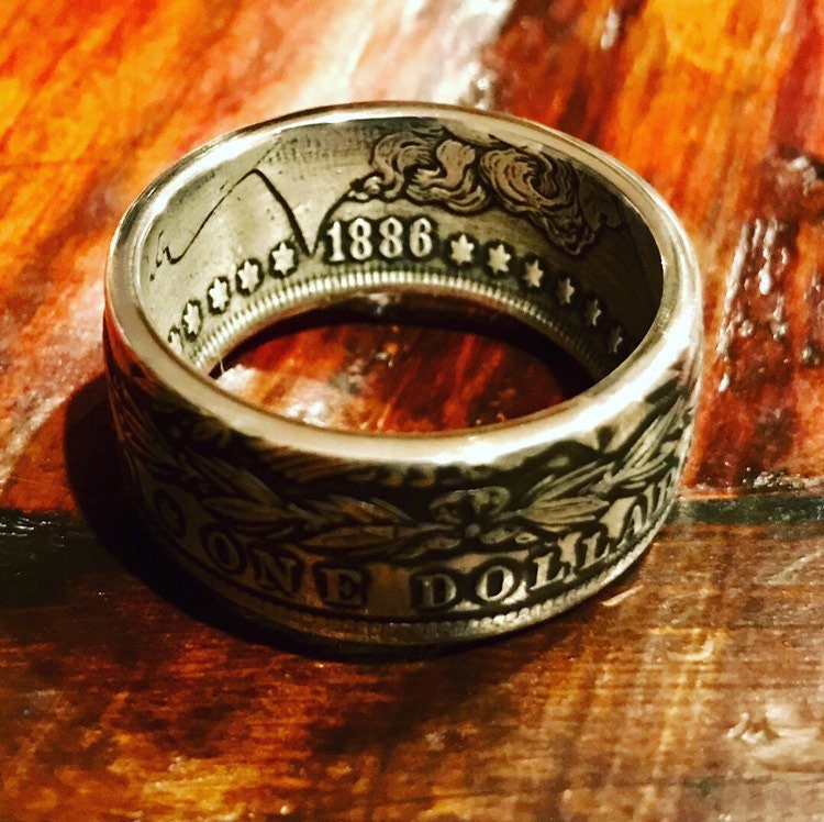 Morgan Silver Dollar Coin Ring - Etsy