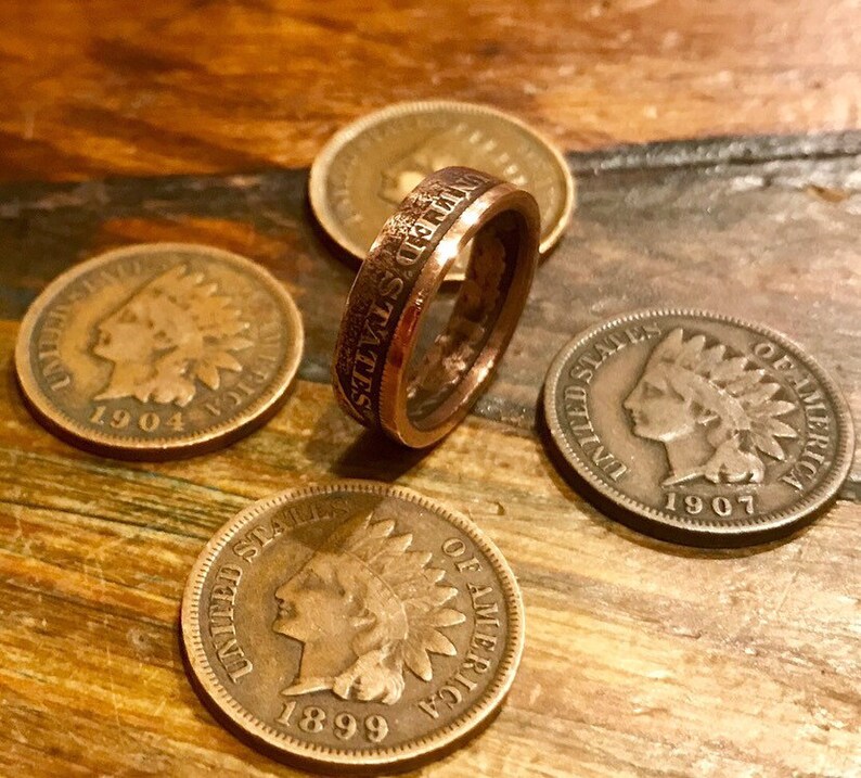 Indian Head Penny Coin Ring - Etsy