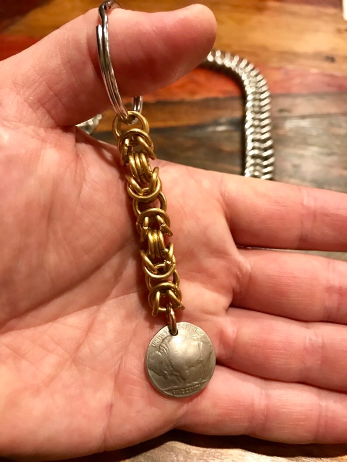 Buffalo Nickel Keychain - Etsy