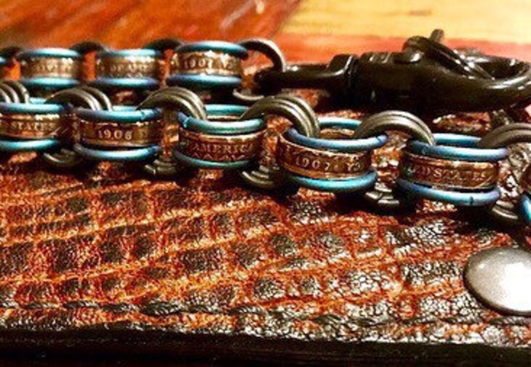 Indian Head Penny Titanium Wallet Chain - Etsy