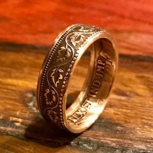 Canadian Large Cent Coin Ring - Etsy