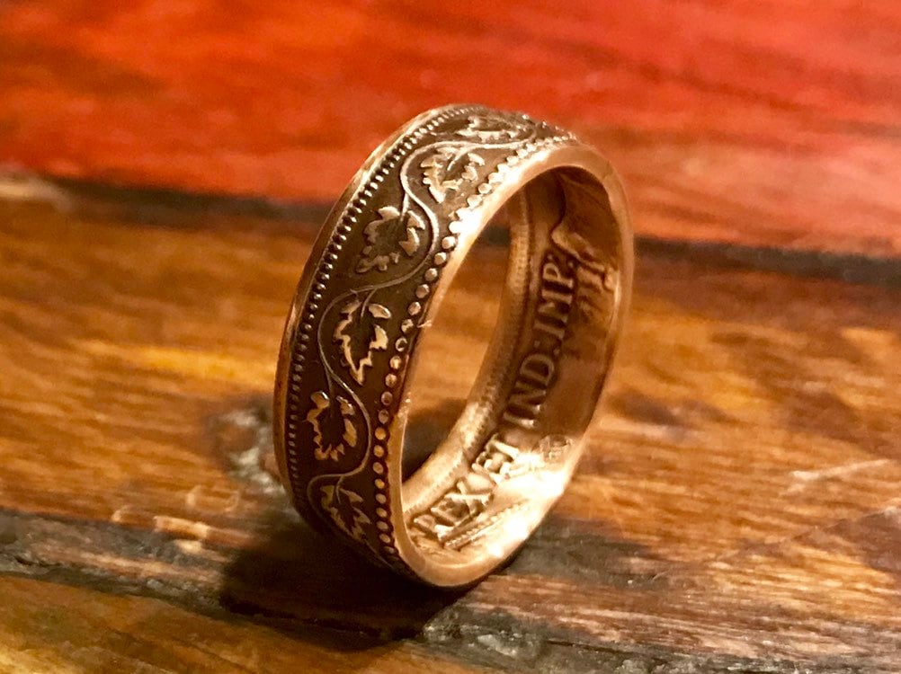 Canadian Large Cent Coin Ring - Etsy