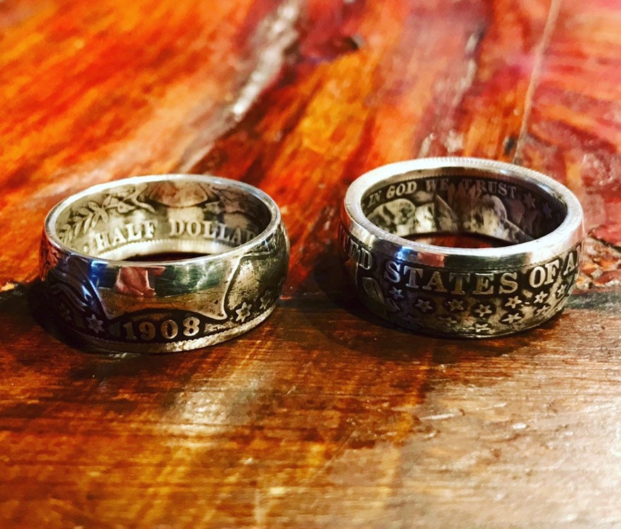 Barber Half Dollar Silver Coin Ring - Etsy