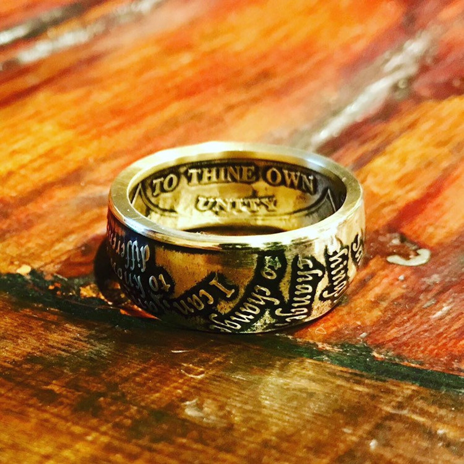 Serenity Prayer Coin Ring - Etsy