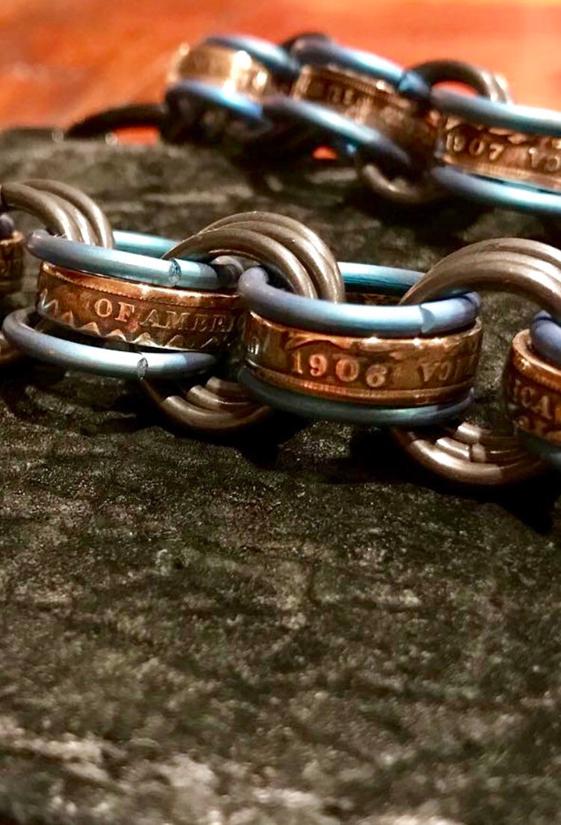 Indian Head Penny Titanium Wallet Chain - Etsy