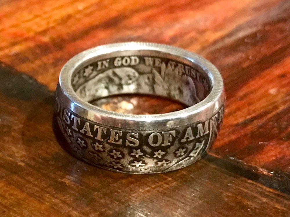 Barber Half Dollar Silver Coin Ring - Etsy