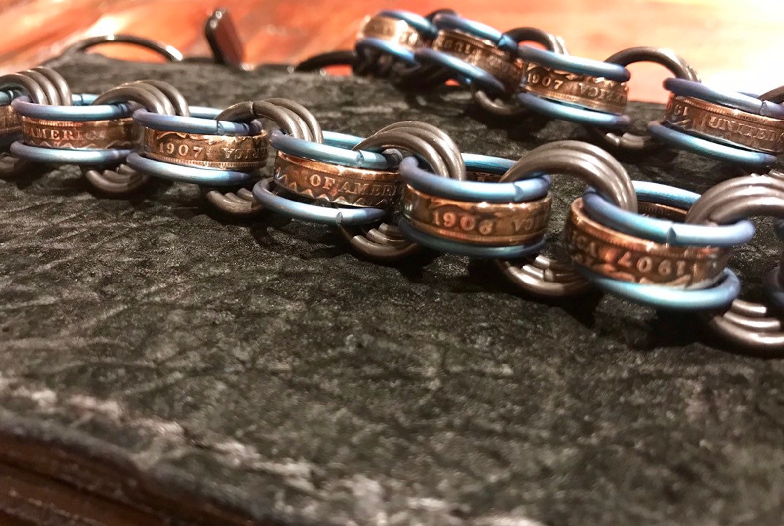 Indian Head Penny Titanium Wallet Chain - Etsy