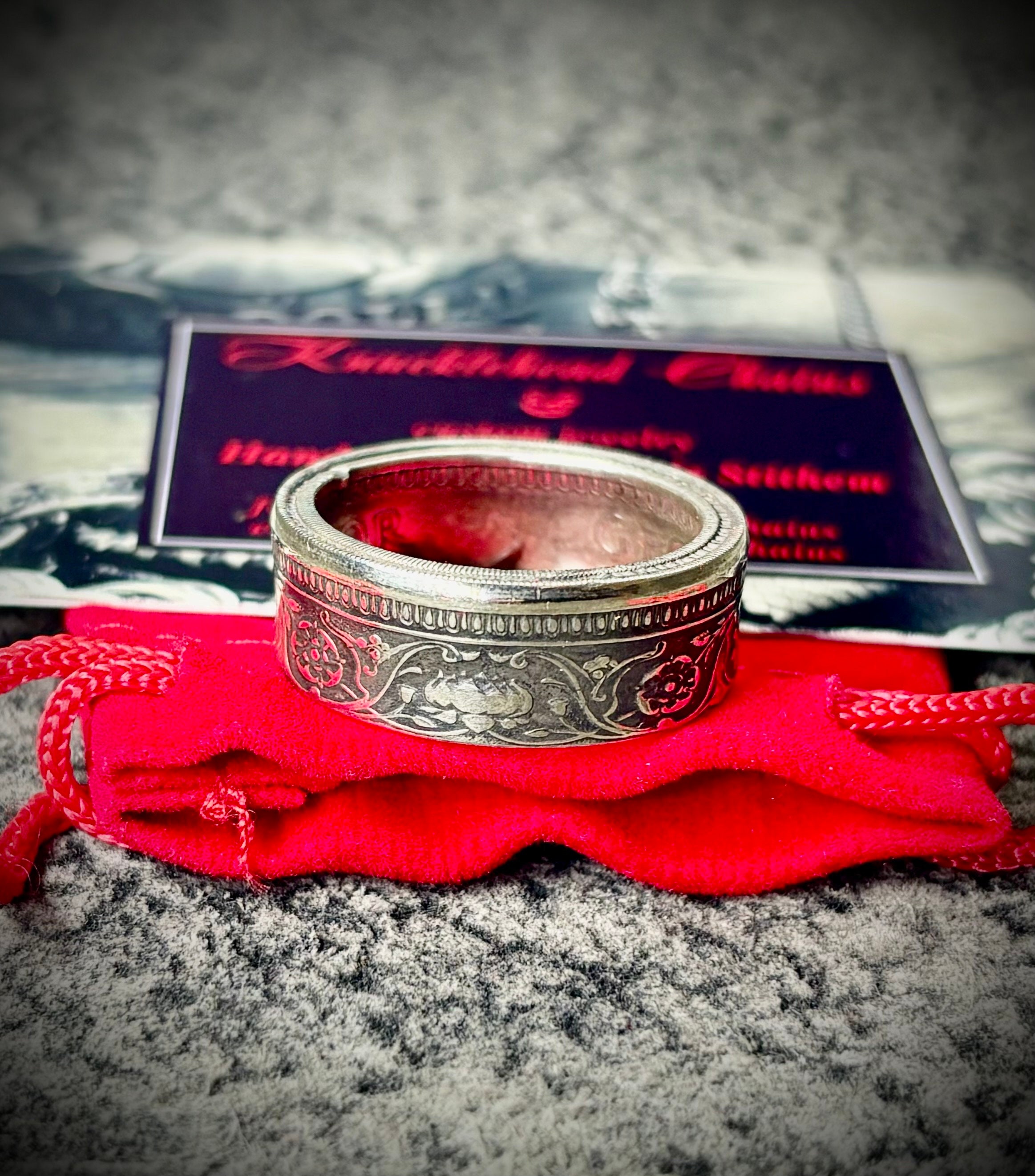 Silver One Rupee Coin Ring - Etsy