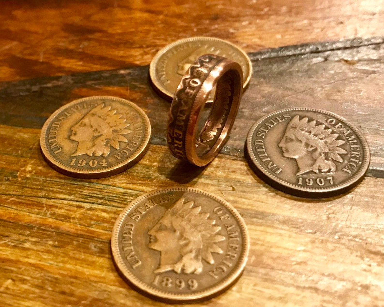 Indian Head Penny Coin Ring - Etsy