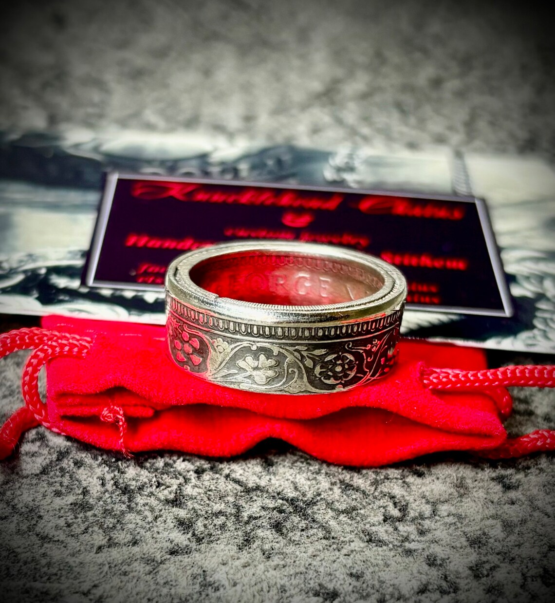 Silver One Rupee Coin Ring - Etsy