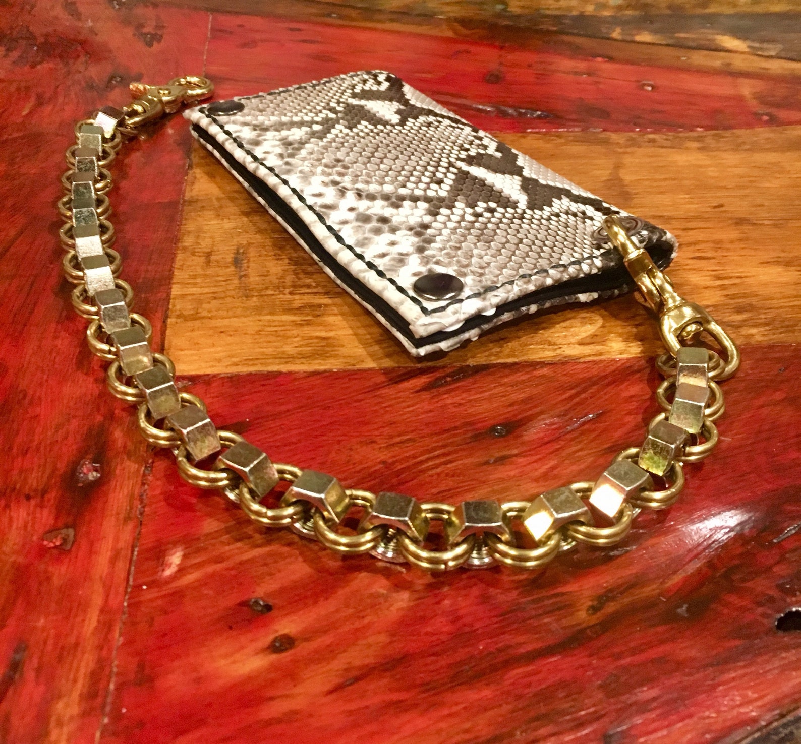 NUTS OF BRASS Wallet Chain - Etsy