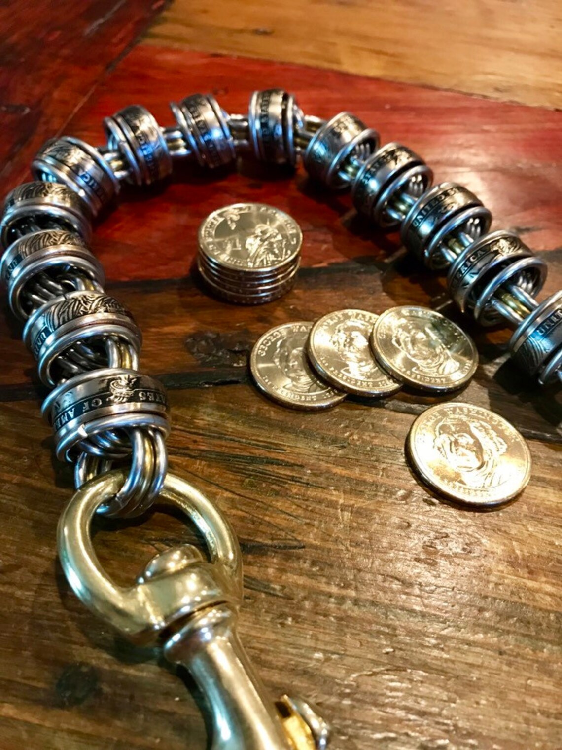 Dead Presidents Gold Dollar Wallet Chain - Etsy