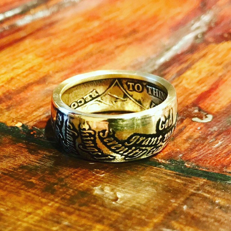Serenity Prayer Coin Ring - Etsy