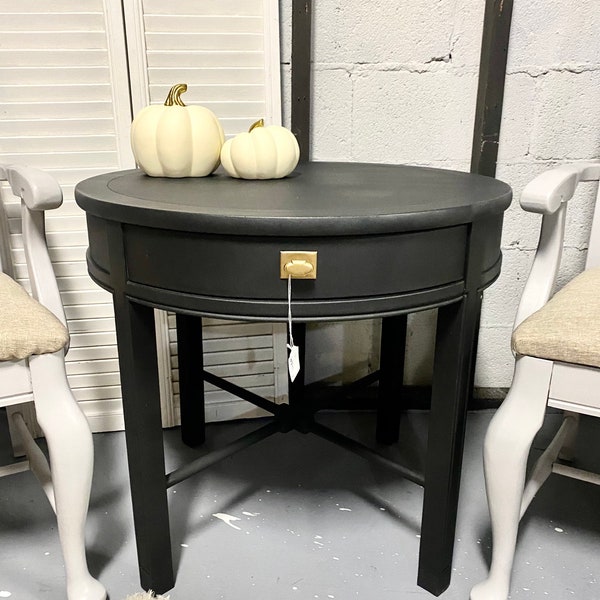 Painted Round Table - Etsy