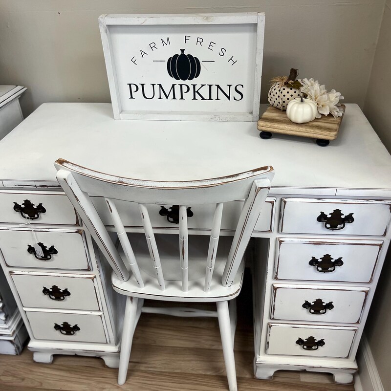 Distressed Desk - Etsy