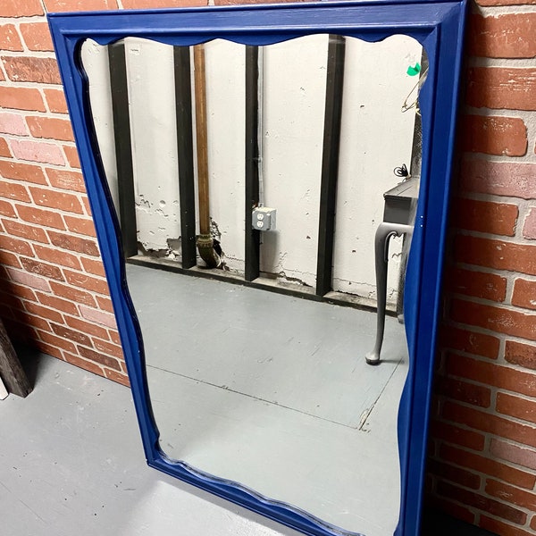 Navy Blue Mirror - Etsy