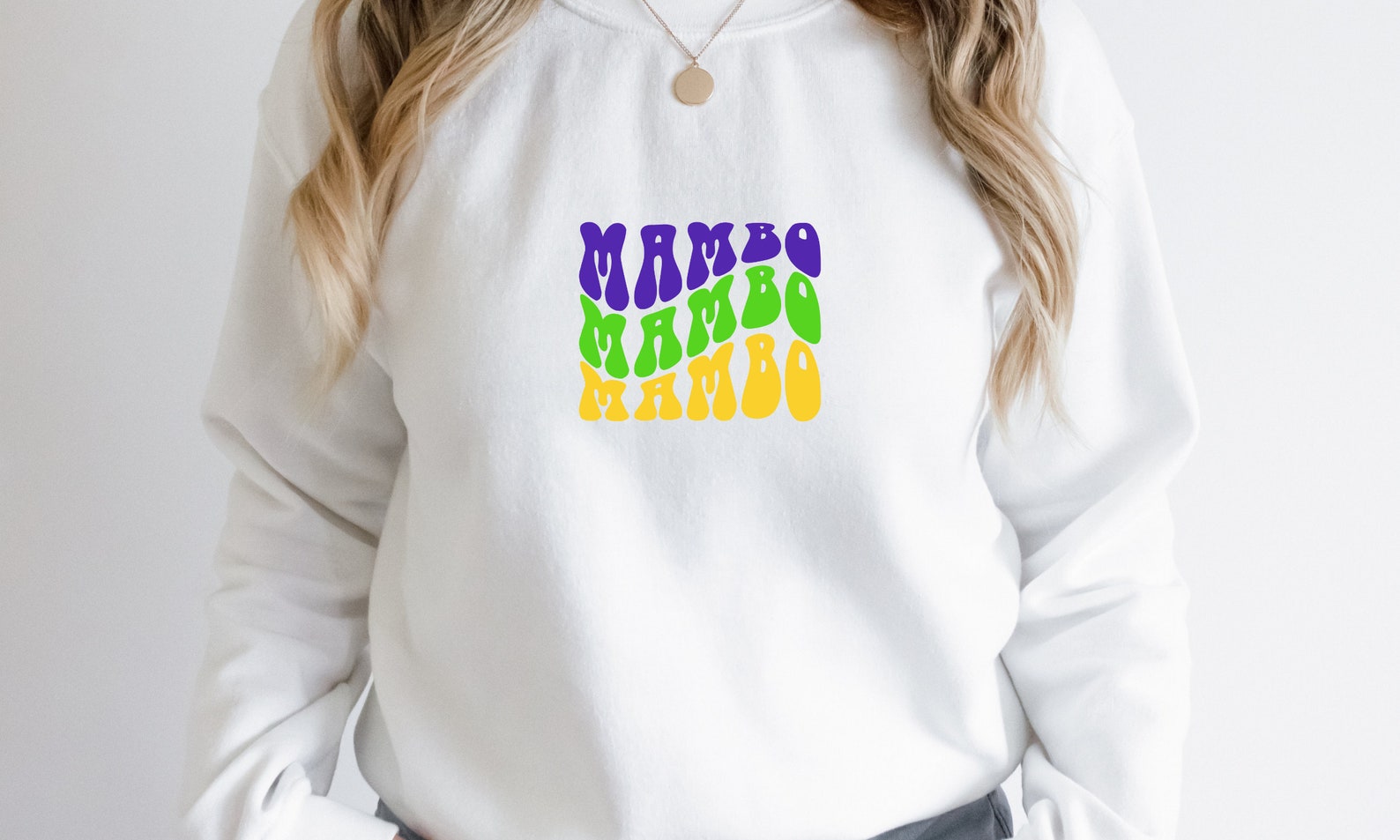 Retro Mardi Gras Mambo Southern Sweatshirt Parade Festival, Trendy Fat ...