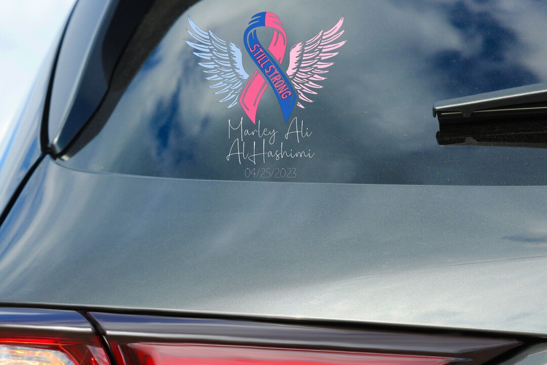 Stillborn Awareness Ribbon Car Decal Still Strong Pregnancy - Etsy