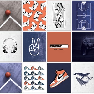 24 Sport Printable Wall Art Set, Teen Room Wall Art, Inspirational ...