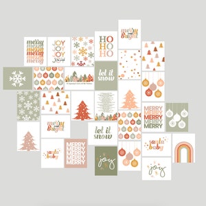 30 Christmas Mega Printable Set Holiday Wall Art Bundle - Etsy