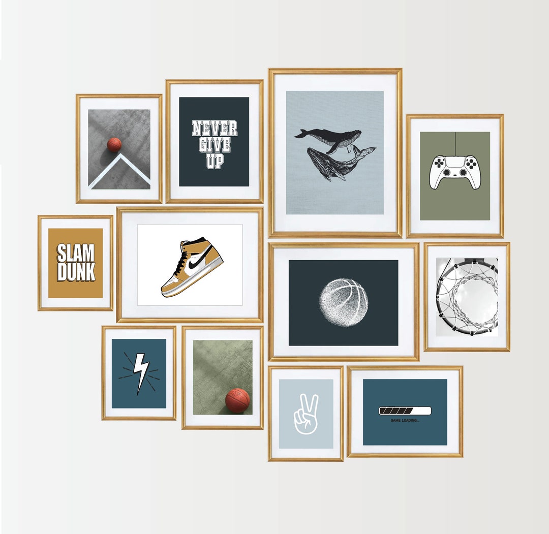 34 Sport Printable Wall Art Set, Teen Room Wall Art, Inspirational ...