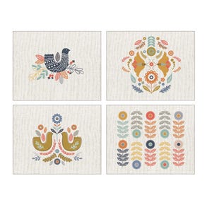 12 Scandinavian Wall Decor Set, Nordic Printable Wall Art, Scandi Style ...