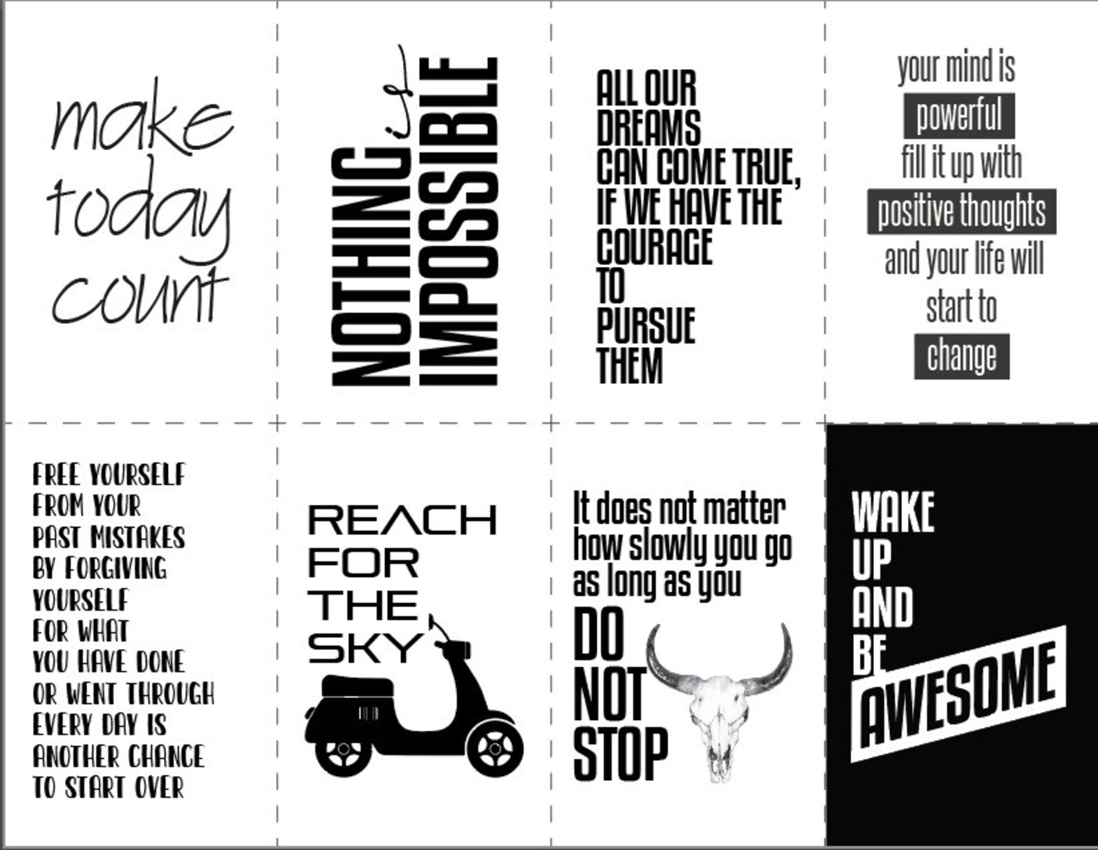 Lunchbox Notes for Teens Positive Quotes Cards Printable - Etsy