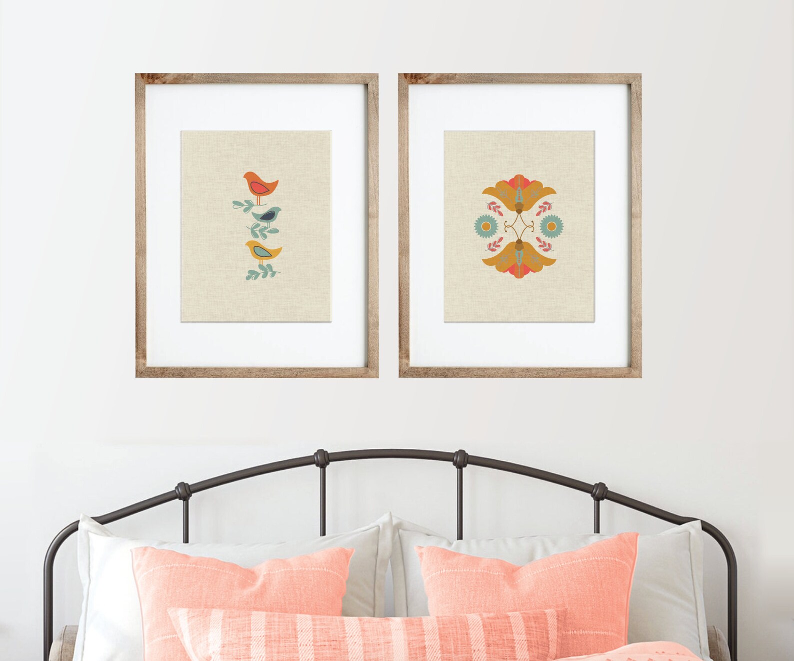 12 Scandinavian Wall Decor Set, Nordic Printable Wall Art, Scandi Style ...