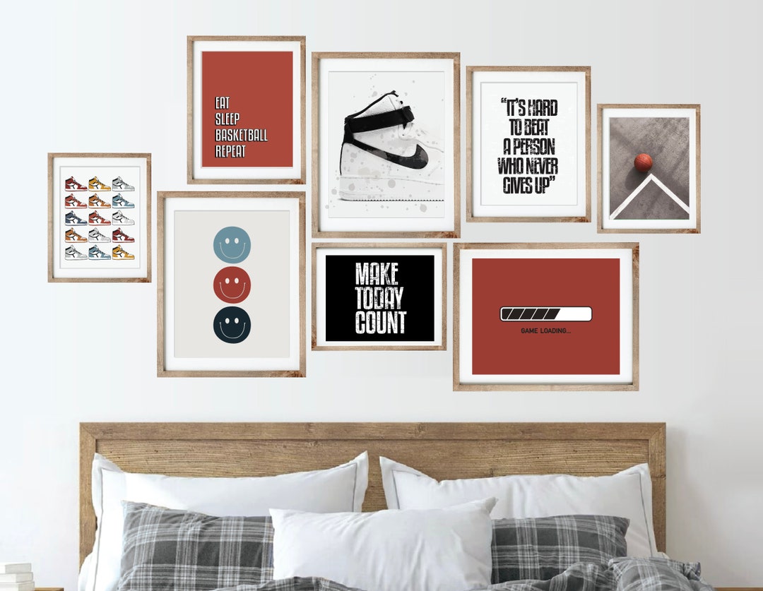 26 Colorful Wall Art Set, Boys Room Print Set, Boys Room Decor, Teen ...