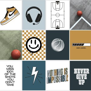 34 Sport Printable Wall Art Set, Teen Room Wall Art, Inspirational ...