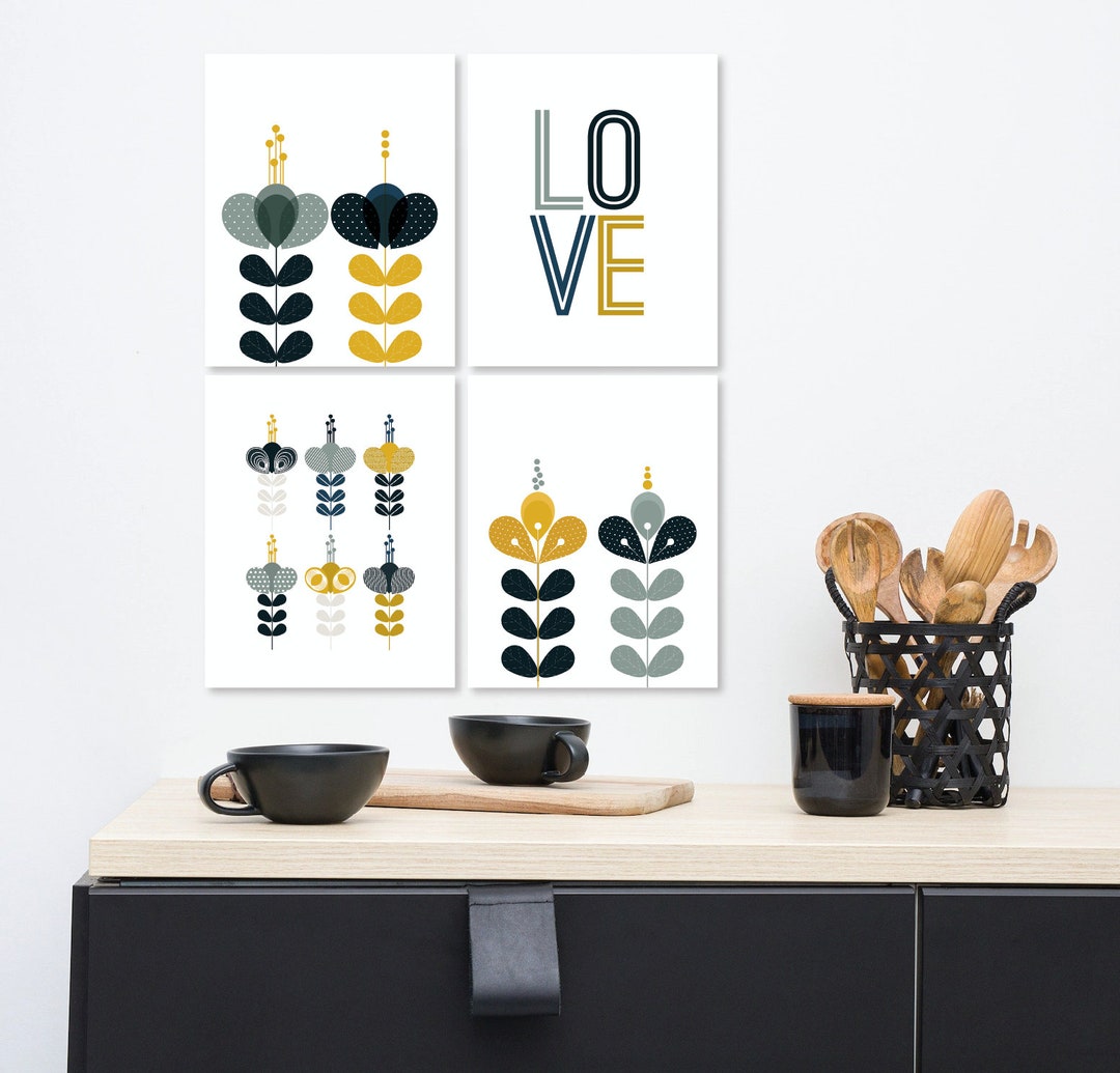 10 Hebrew Print Set, Jewish Wall Art Set, Jewish Housewarming, Hebrew ...